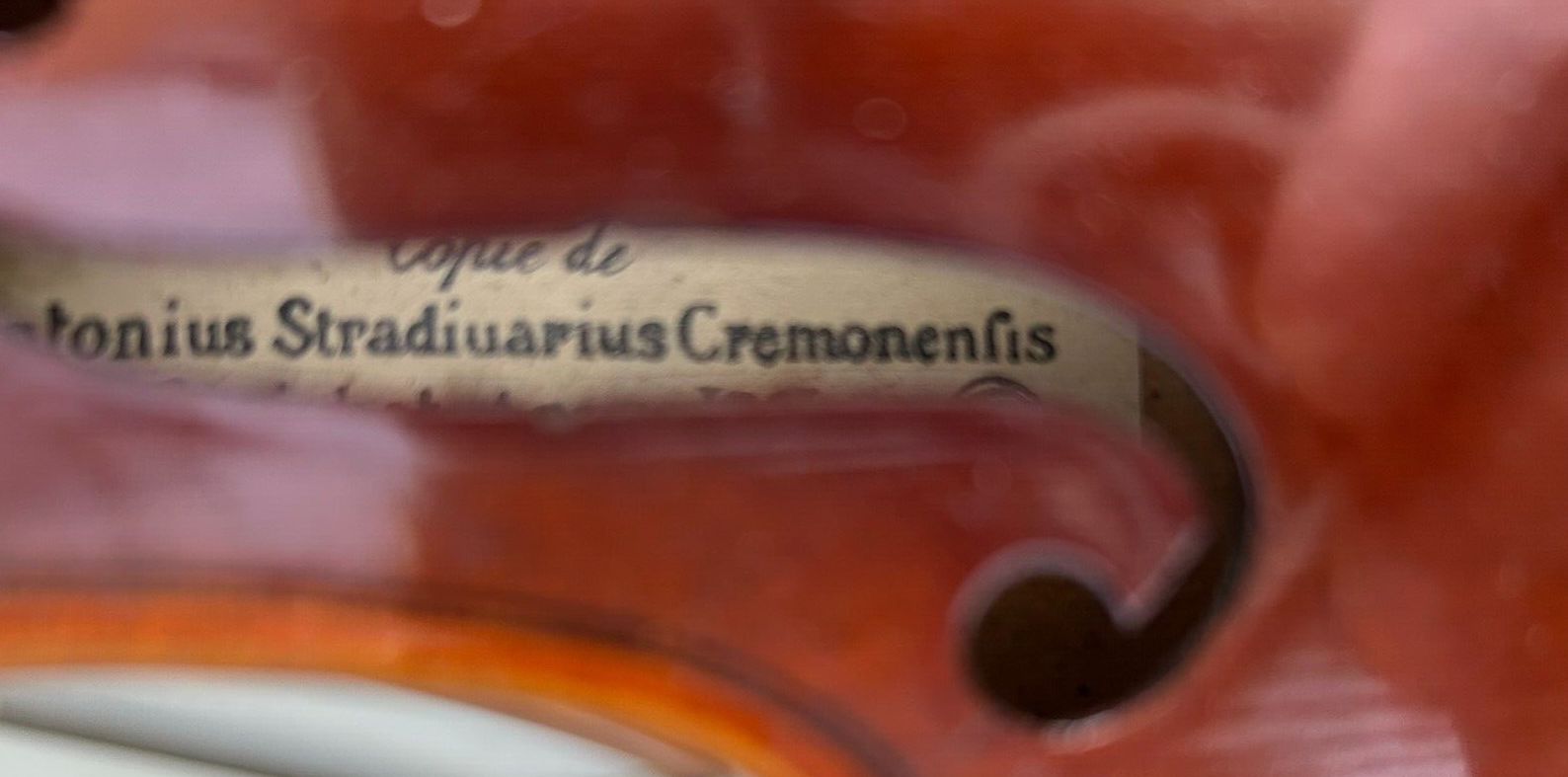 Stradivarius Violin Label